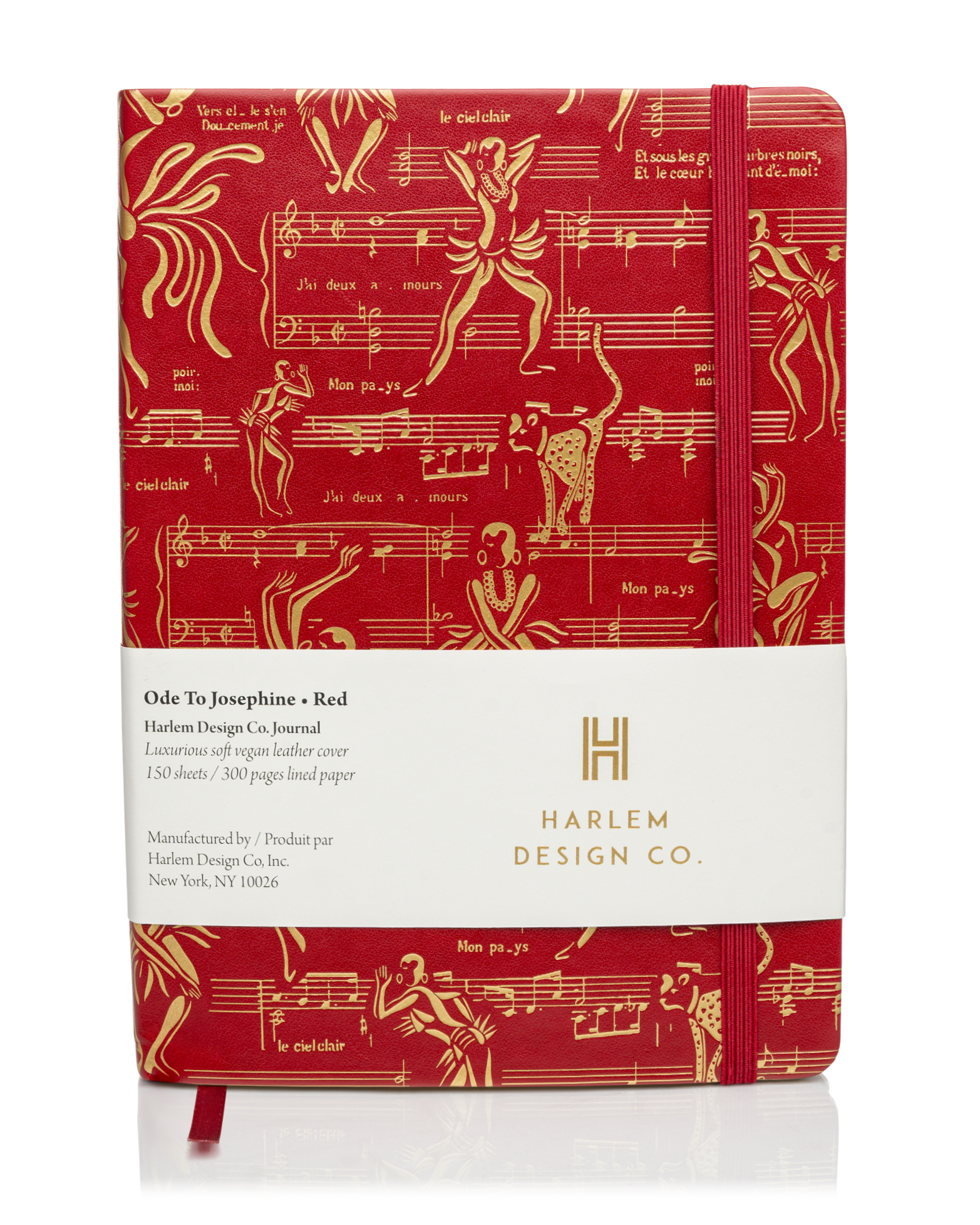 Ode to Josephine Journal - Red and Gold