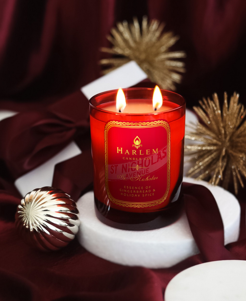 St. Nicholas Luxury Candle | Cinnamon, Nutmeg, Cedar, Clove Scented ...