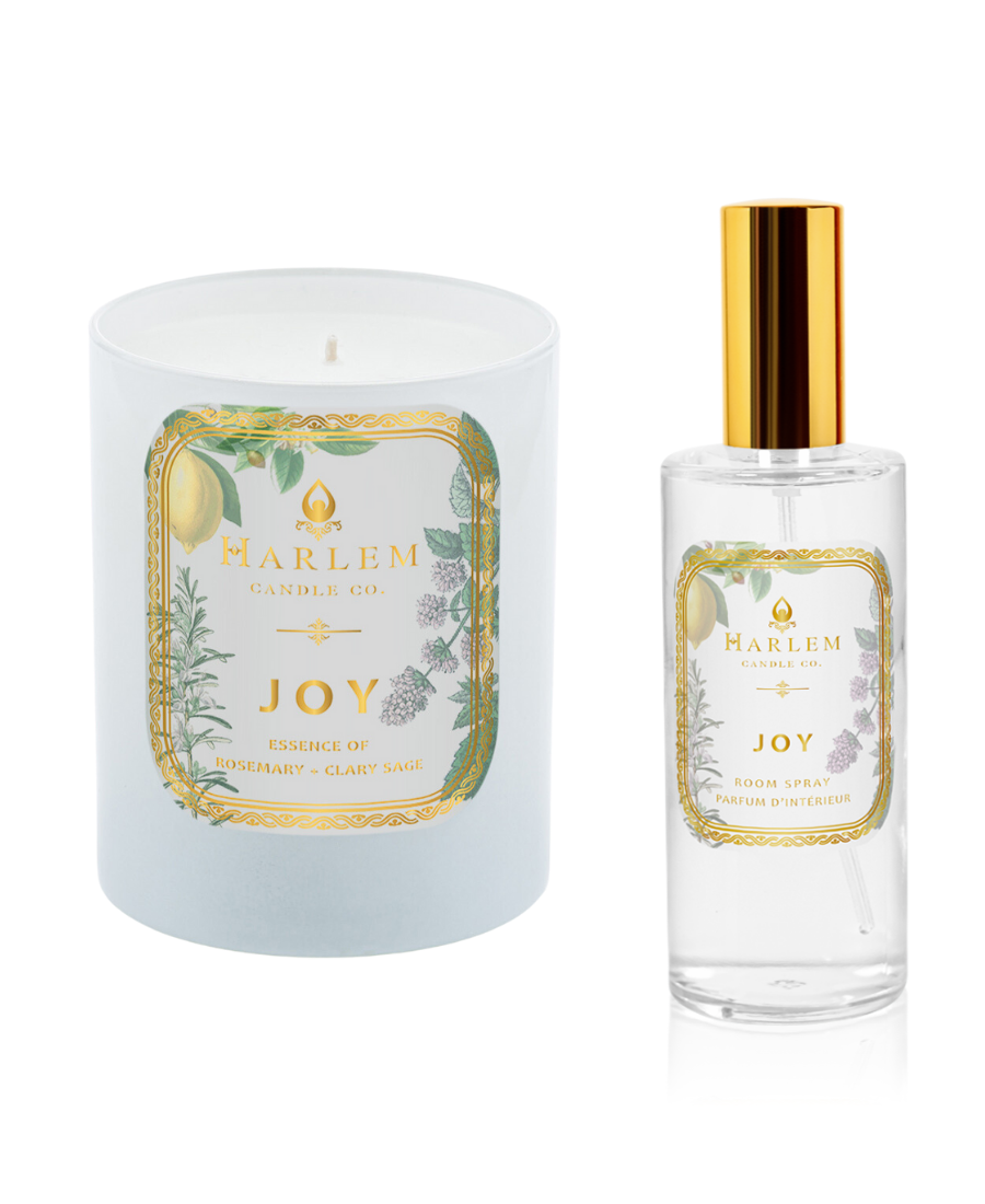 Joy Luxury Candle | Fresh Mint, Clary Sage, Rosemary, Jasmine Scented ...