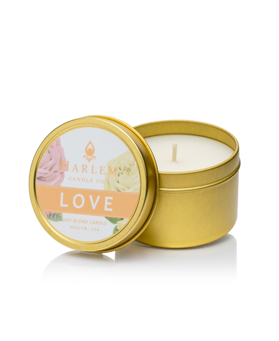 Love Luxury Travel Candle 4 Oz | Watery Green Notes, Elemi, Apple ...